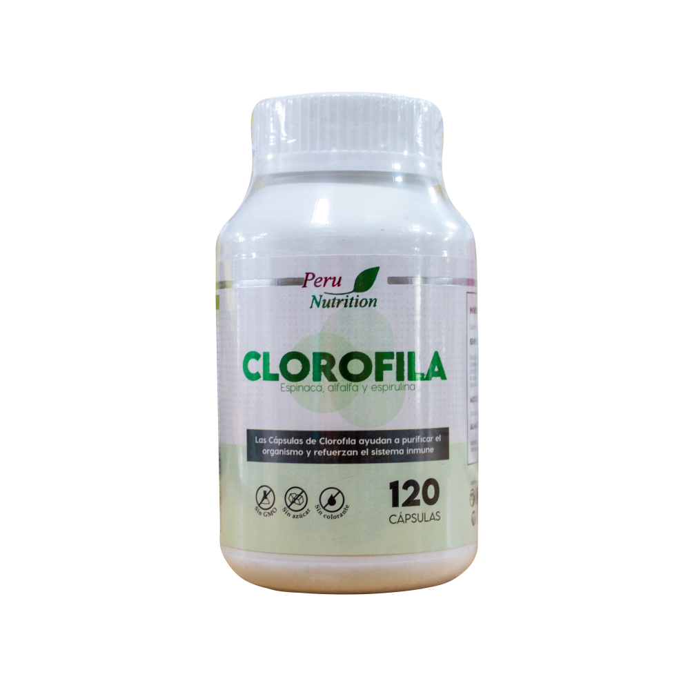 Clorofila 120 capsulas Peru Nutrition - Nuna Orgánica